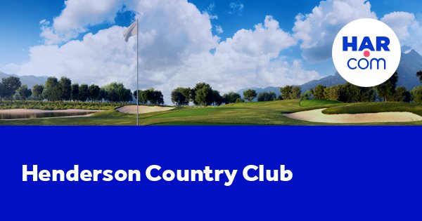 Henderson Country Club, Henderson, Texas 75652 - HAR.com